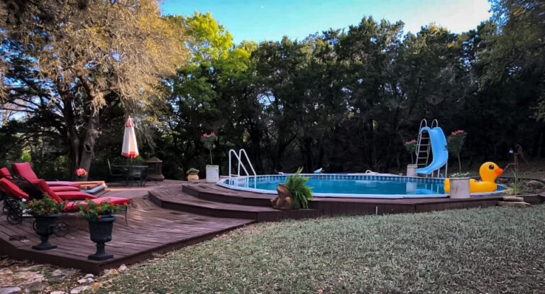 9 Reasons to Sink an Above Ground Partially in the Ground – Above ...