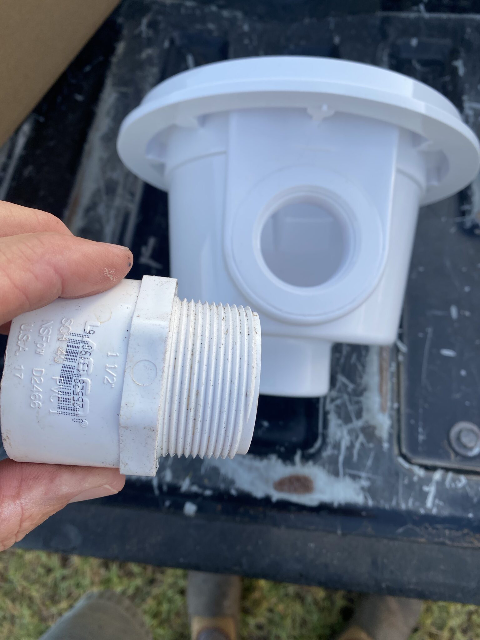 To make the install much easier, use the side opening for your plumbing ...