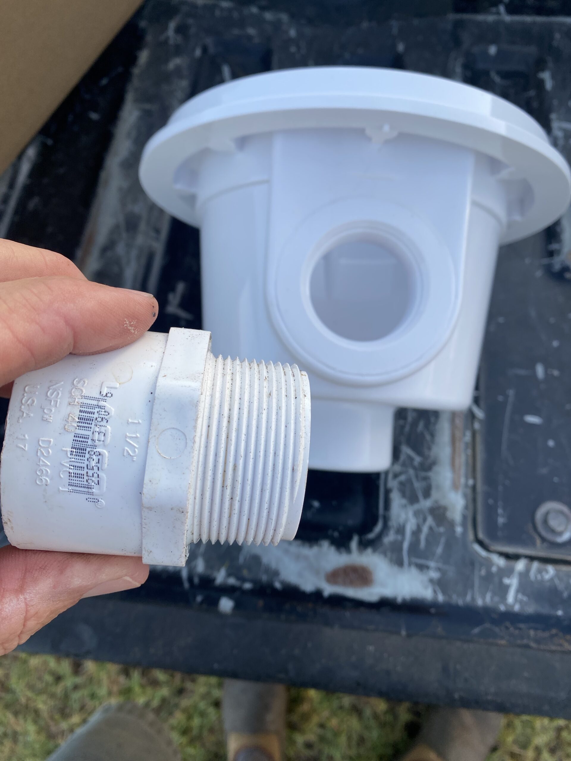 To make the install much easier, use the side opening for your plumbing ...
