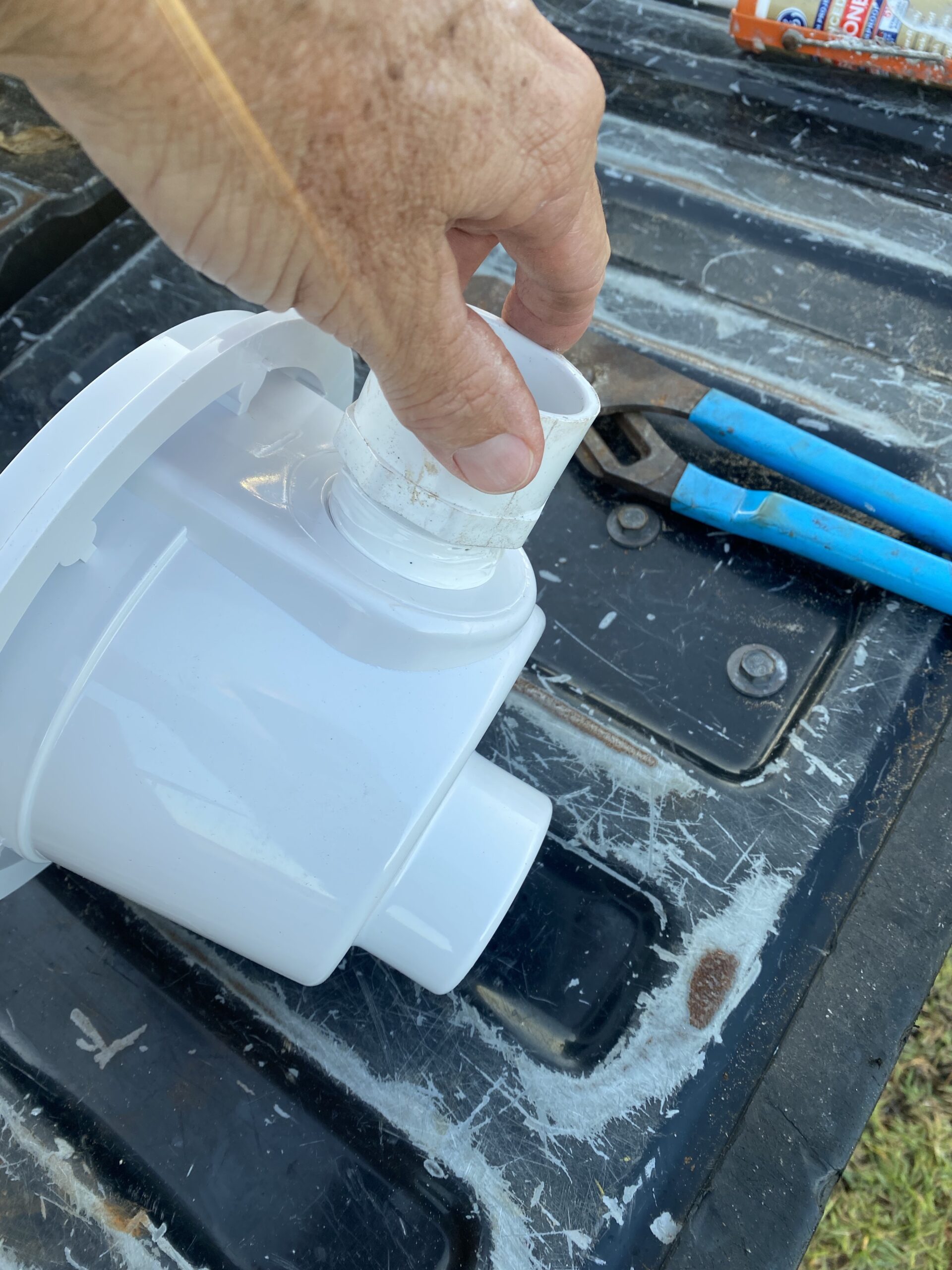 Run a bead of 100% silicone around the threads of the plug, then use ...