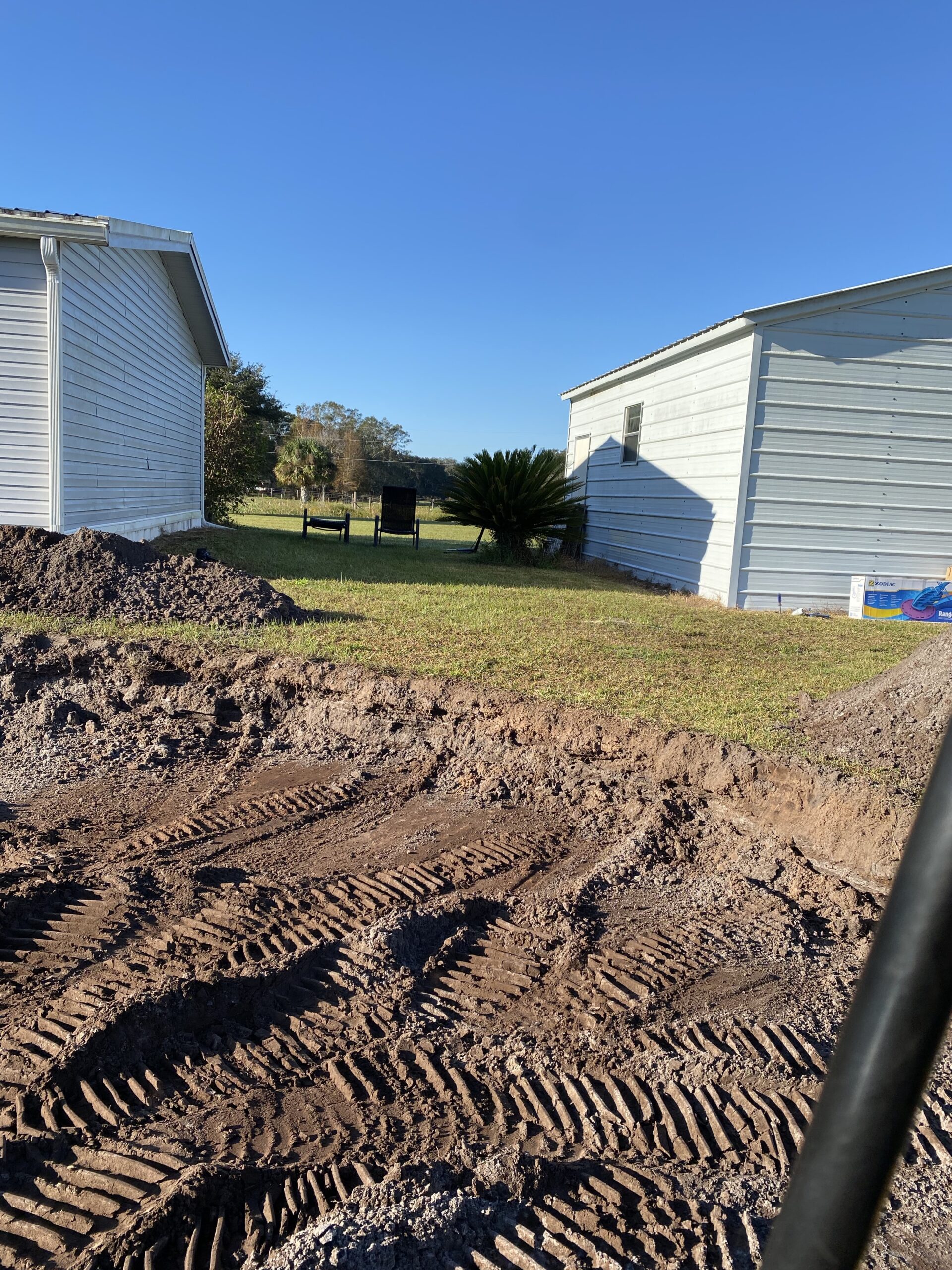 Leave an open space where you want the pump/filter to go