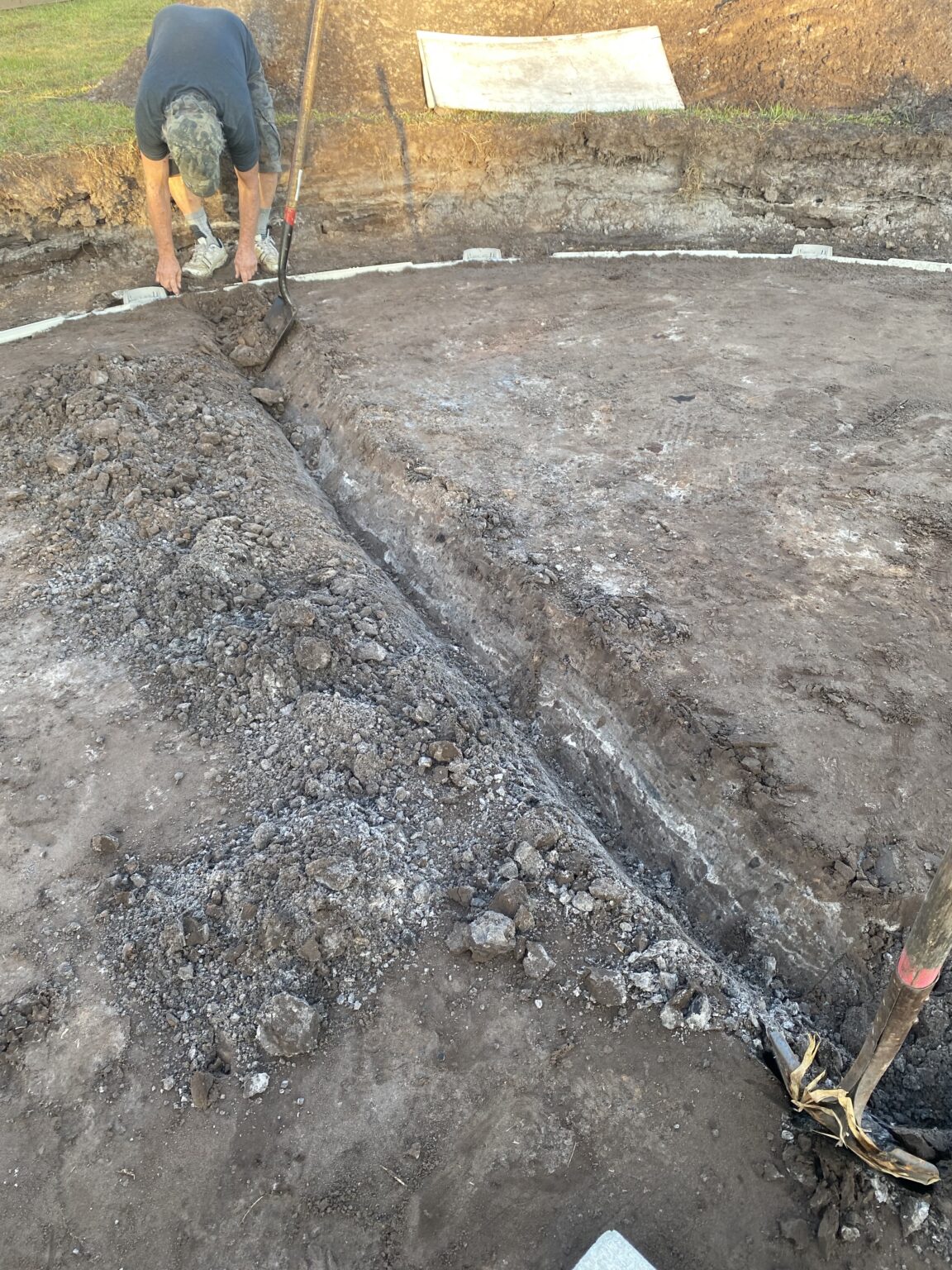 Step # 4 Dig the Trench for the PVC Piping