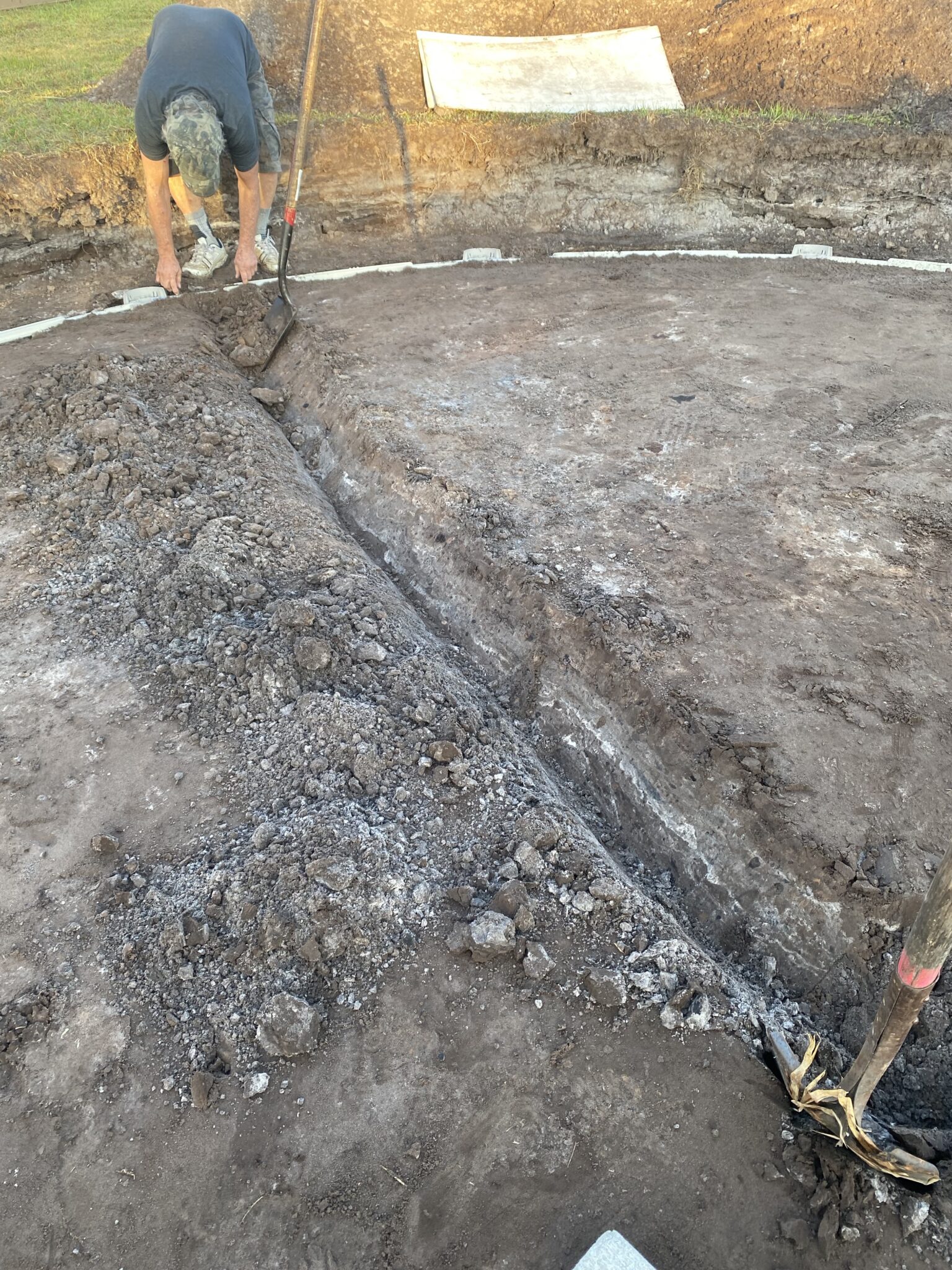 Step # 4 Dig the Trench for the PVC Piping