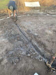 Step # 4 Dig the Trench for the PVC Piping