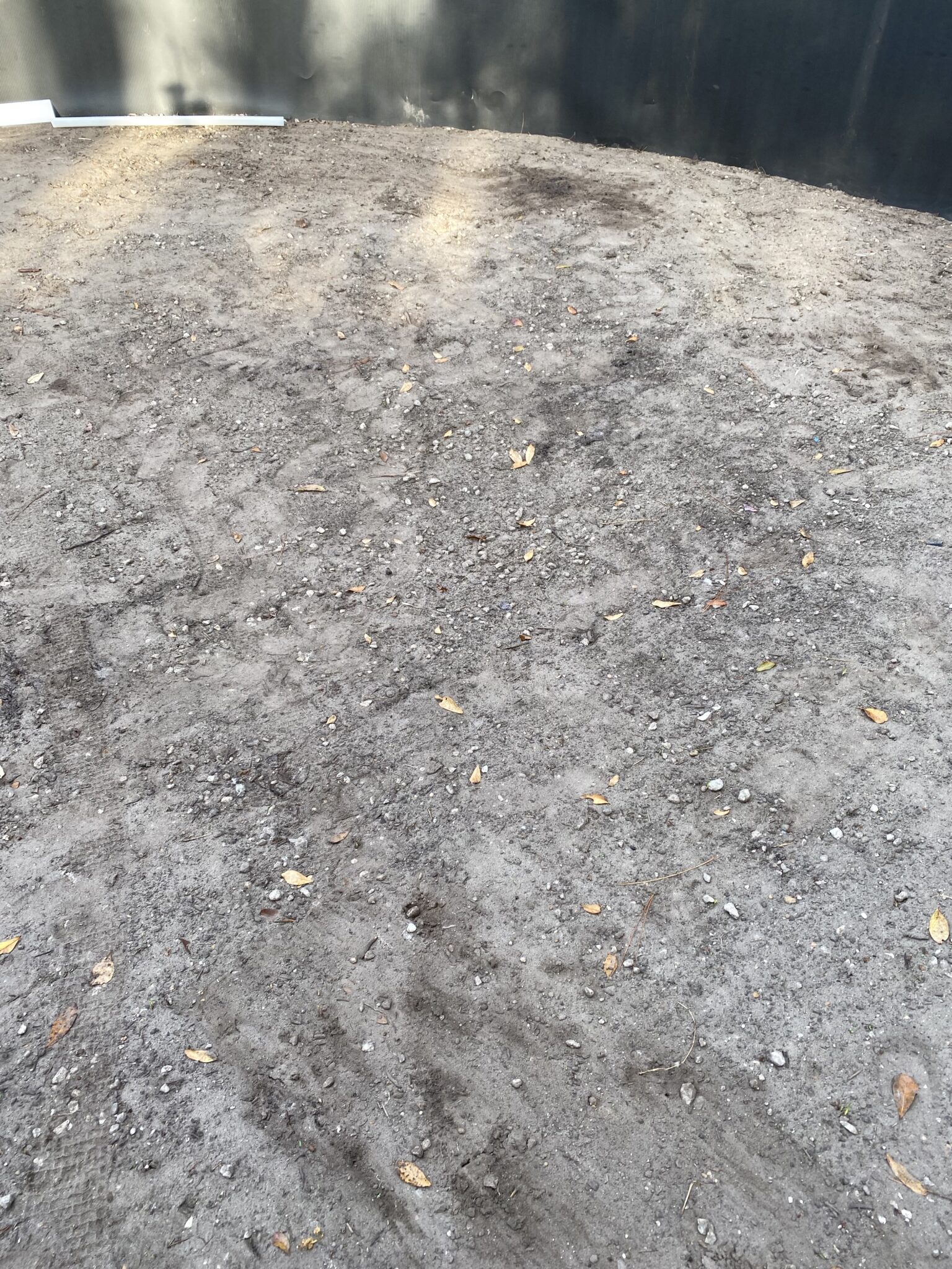 Example of too many (drainfield) rocks to make a good bottom for an ...