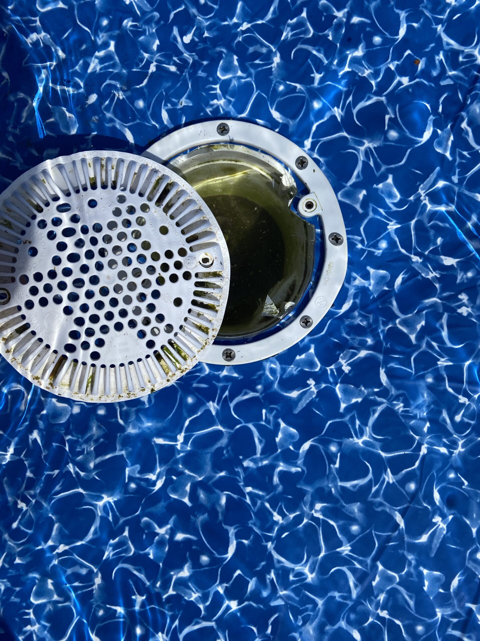 14 Replace the main drain cover (2 screws)